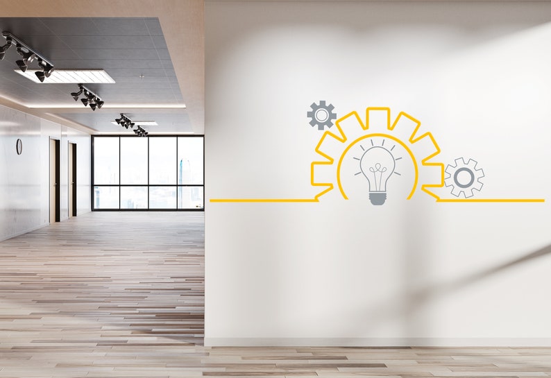 Office Wall Decal Teamwork Quote Wall Sticker Office Decor | Etsy