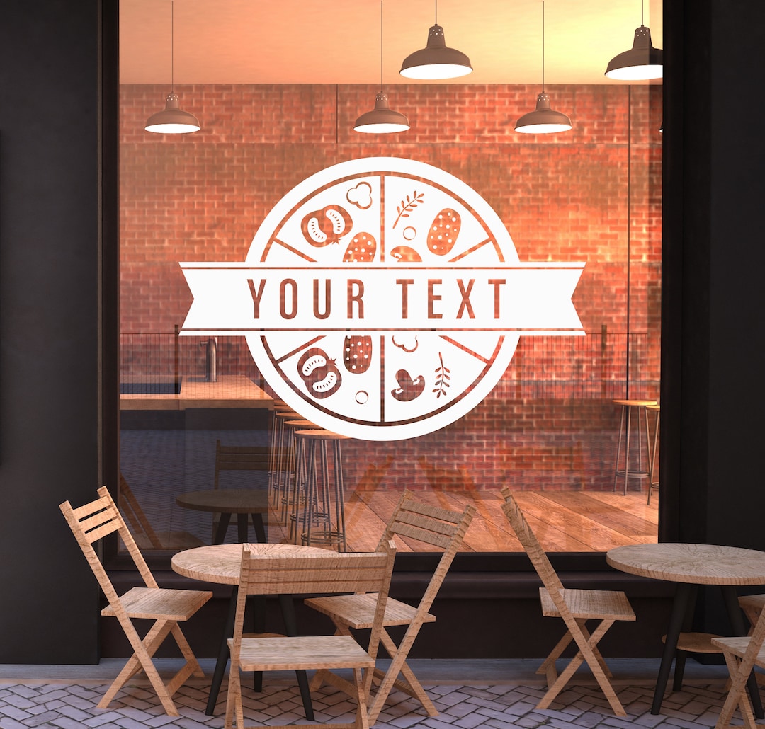 Pizza Wall Decal | Vinyl Sticker for Pizzeria | Decorations for Italian ...