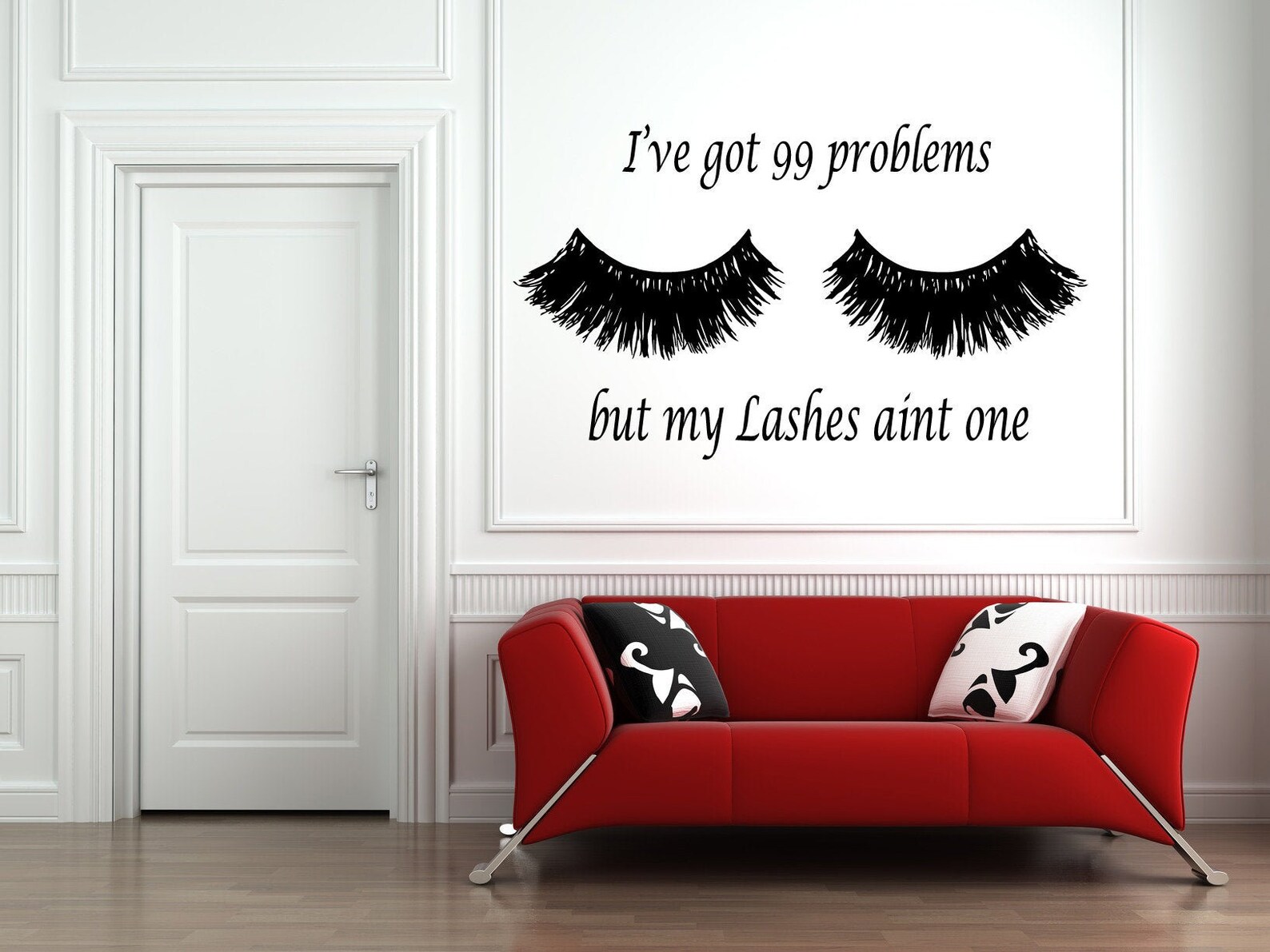 Eyelashes Wall Decal Lashes Window Sticker Lashes Extensions - Etsy