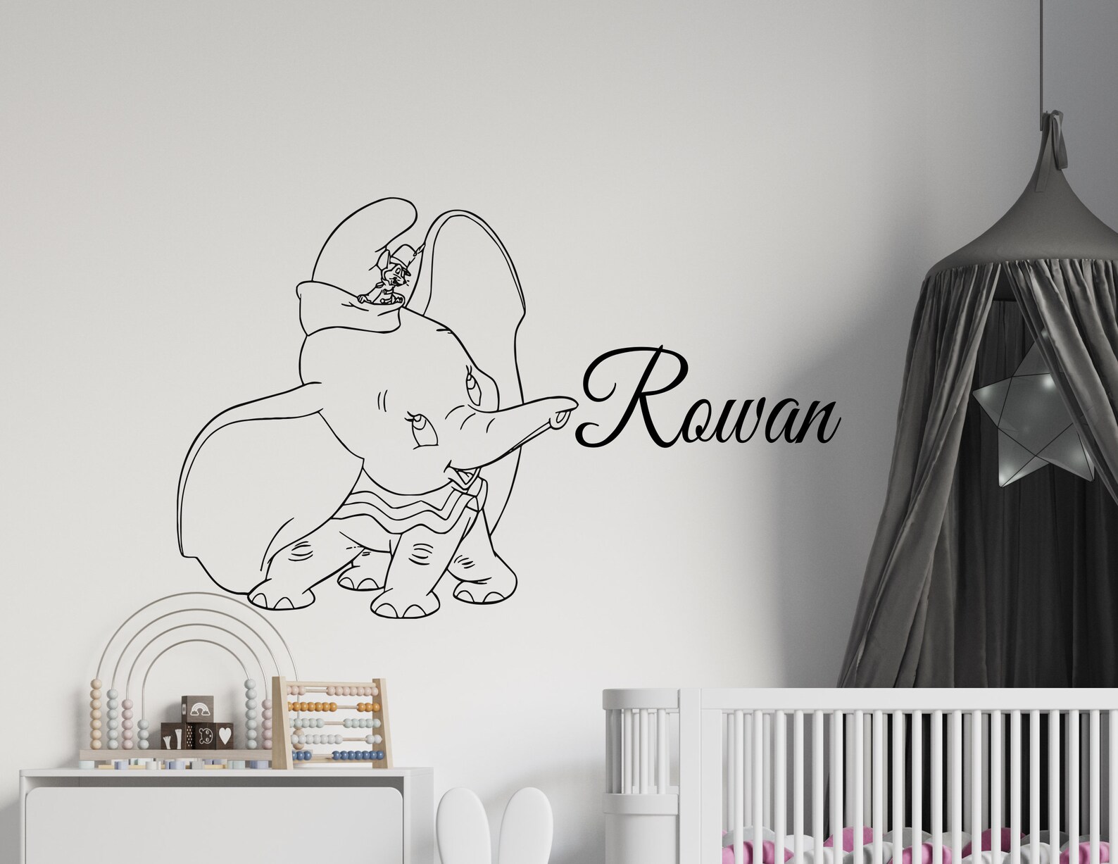 Dumbo Elephant Wall Decal Dumbo Wall Sticker Nursery Wall - Etsy