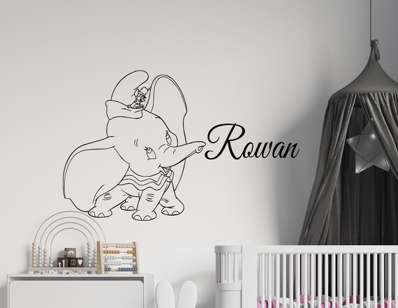Dumbo Elephant Wall Decal Dumbo Wall Sticker Nursery Wall | Etsy