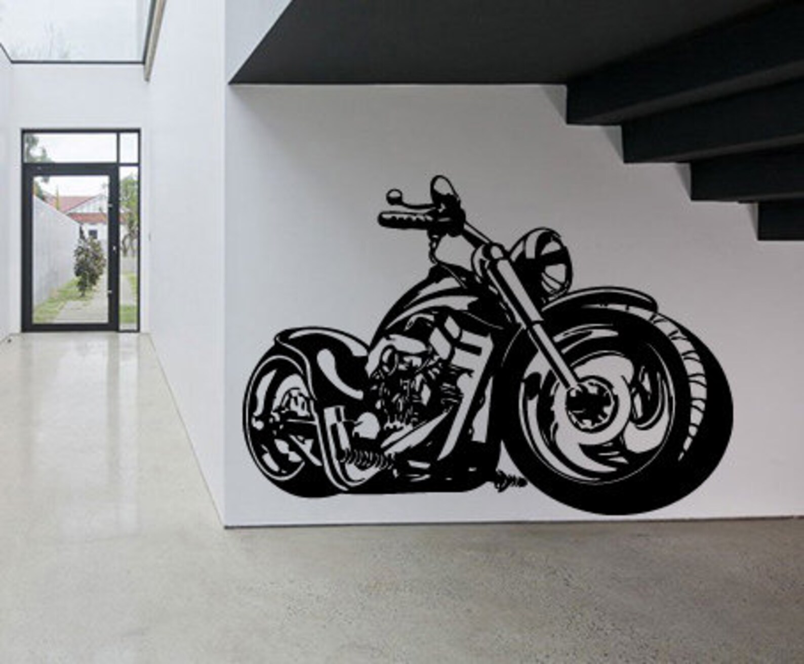 Motocross Wall Decal Motorcycle Wall Sticker Chopper Bike Wall - Etsy