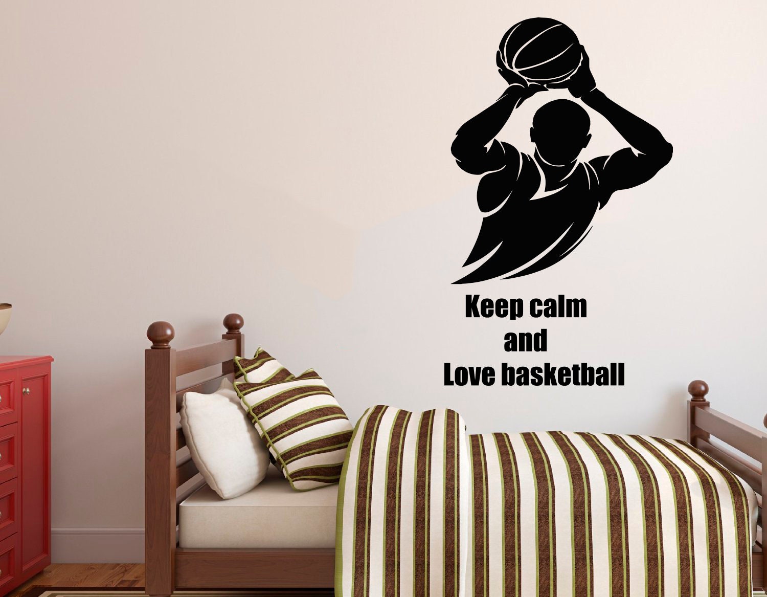 Keep Calm And Love Basketball Player