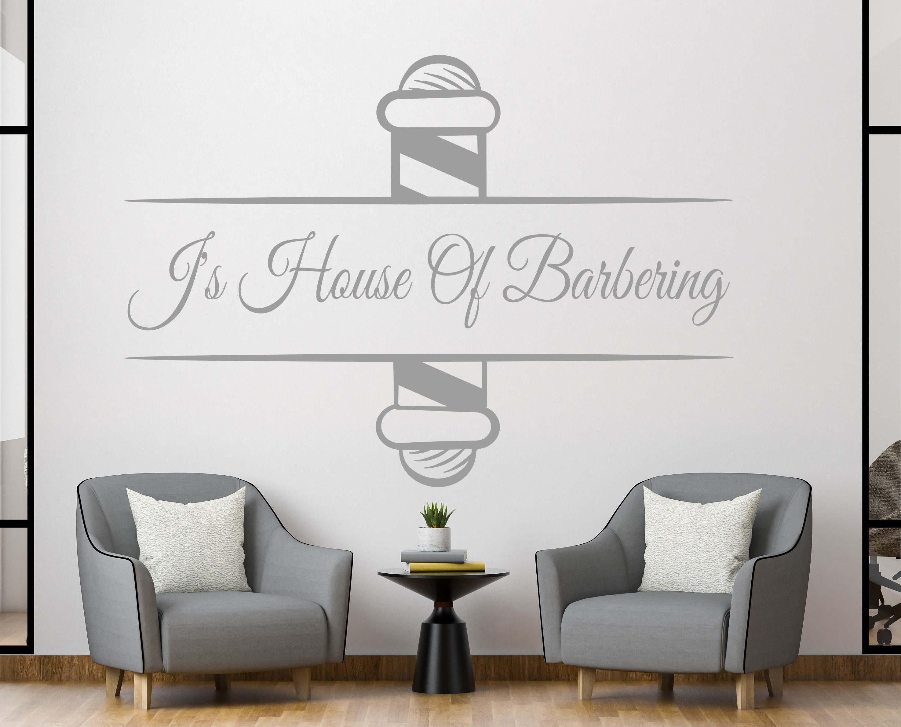 Barber Shop Wall Decal Barber Shop Wall Sticker Barber - Etsy