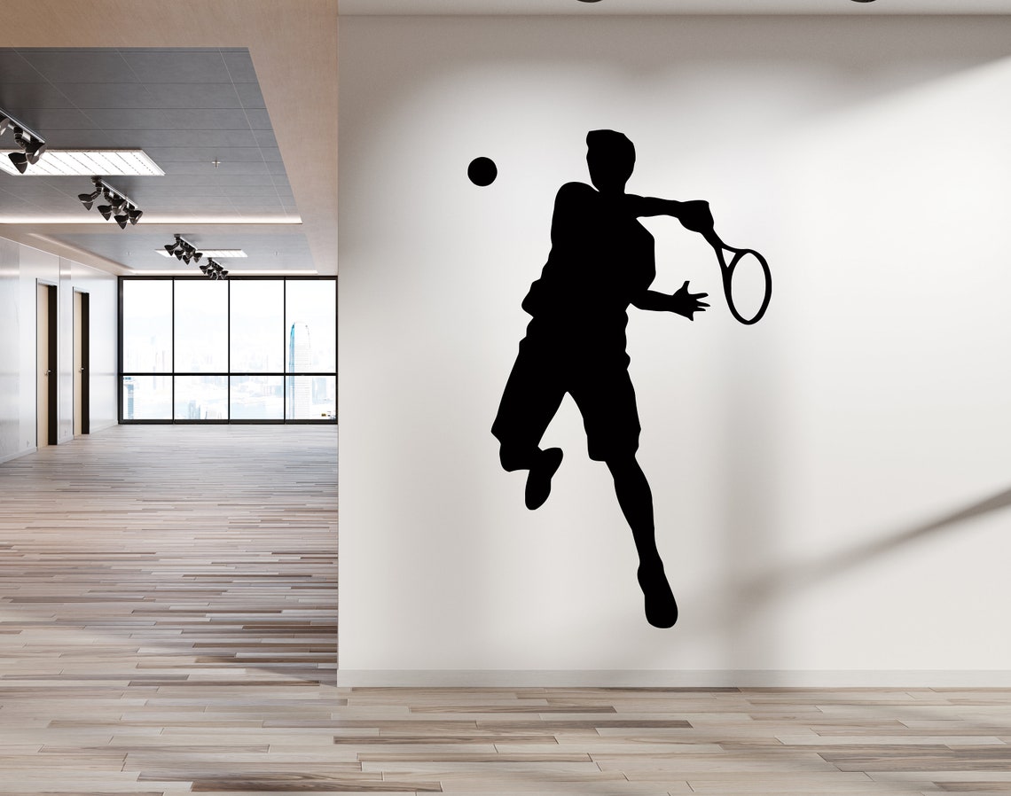 Tennis Wall Decal Tennis Wall Decor Tennis Wall Sticker - Etsy