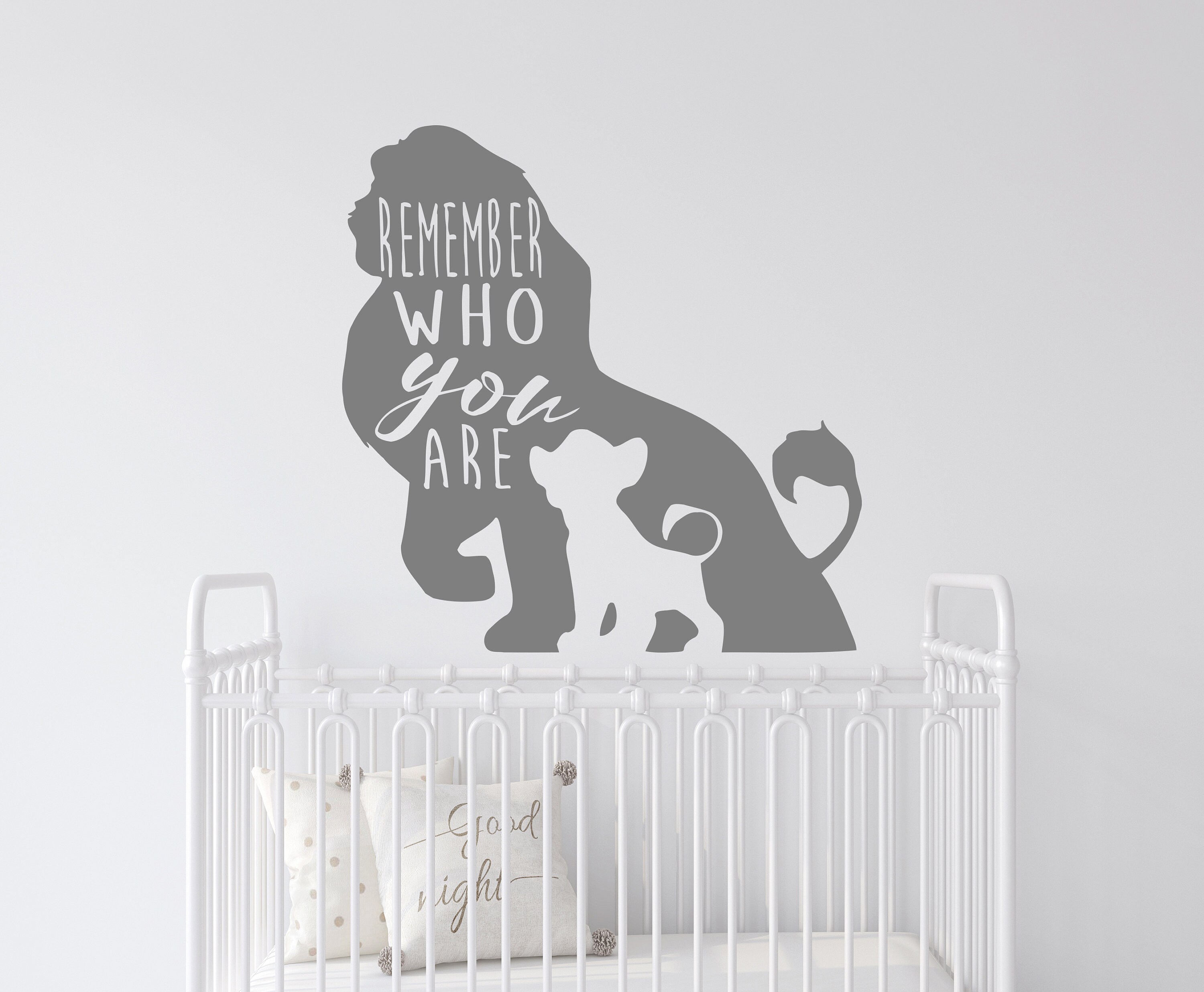 The Lion King Disney Cartoon Wall Decal Simba Lion Nursery | Etsy