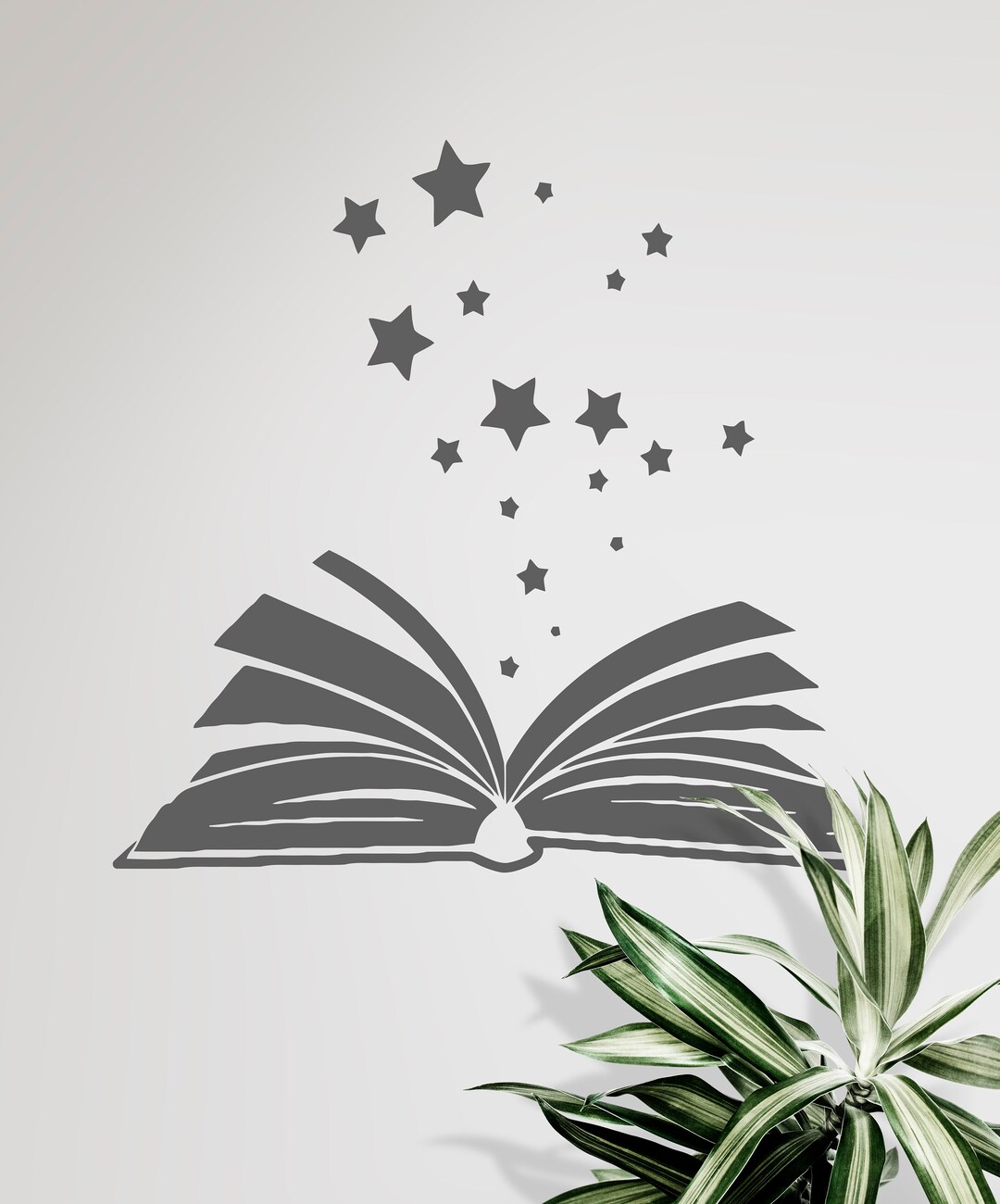 Chapter Glow | Books Wall Design | Cozy Library Reading Decor | Sticker ...