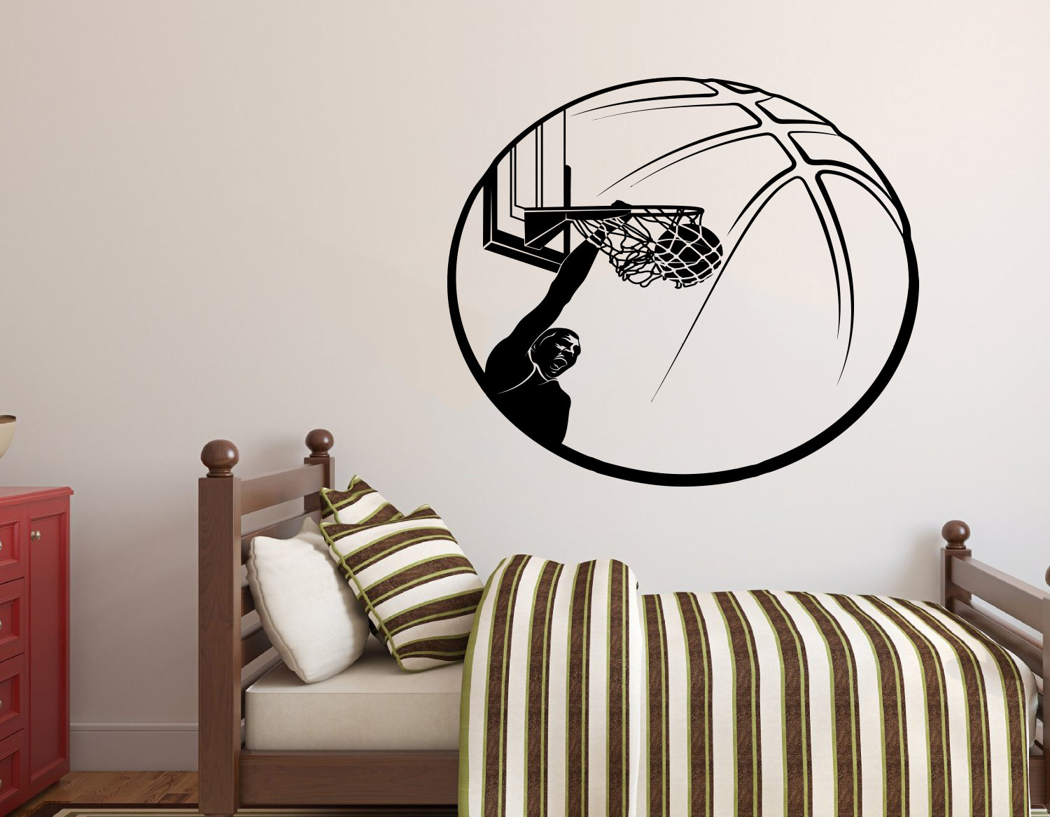 Basketball Wall Decal Basketball Wall Decor Custom Name | Etsy