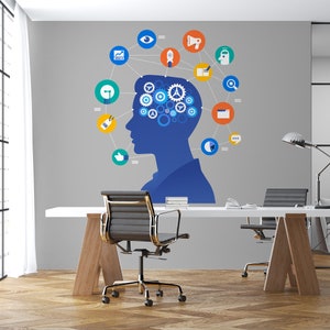 Think Big Office Wall Decal Teamwork Quote Wall Sticker Office Decor ...