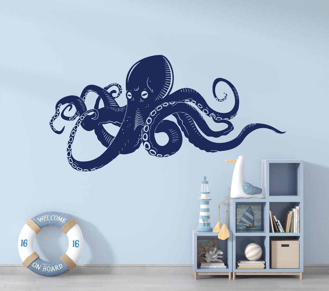 Octopus Tentacles Wall Decal: Removable Vinyl Wall Art 2069 - Etsy