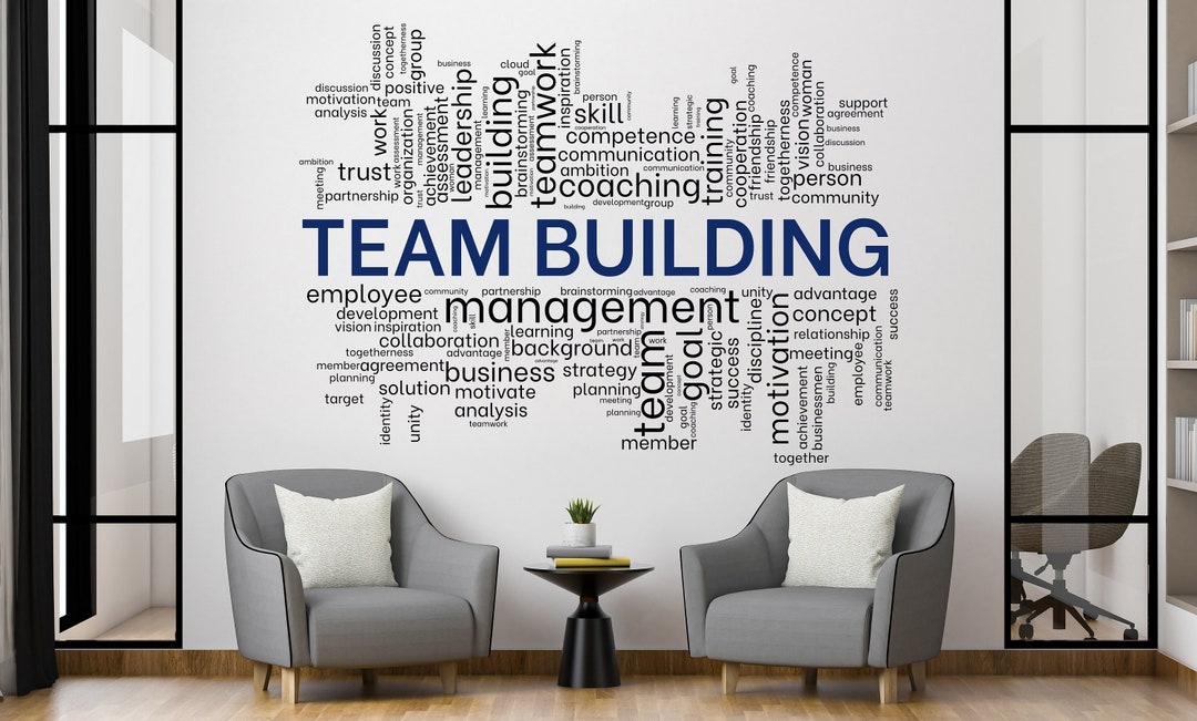 Team Building Office Wall Decal Teamwork Quote Wall Sticker Office ...
