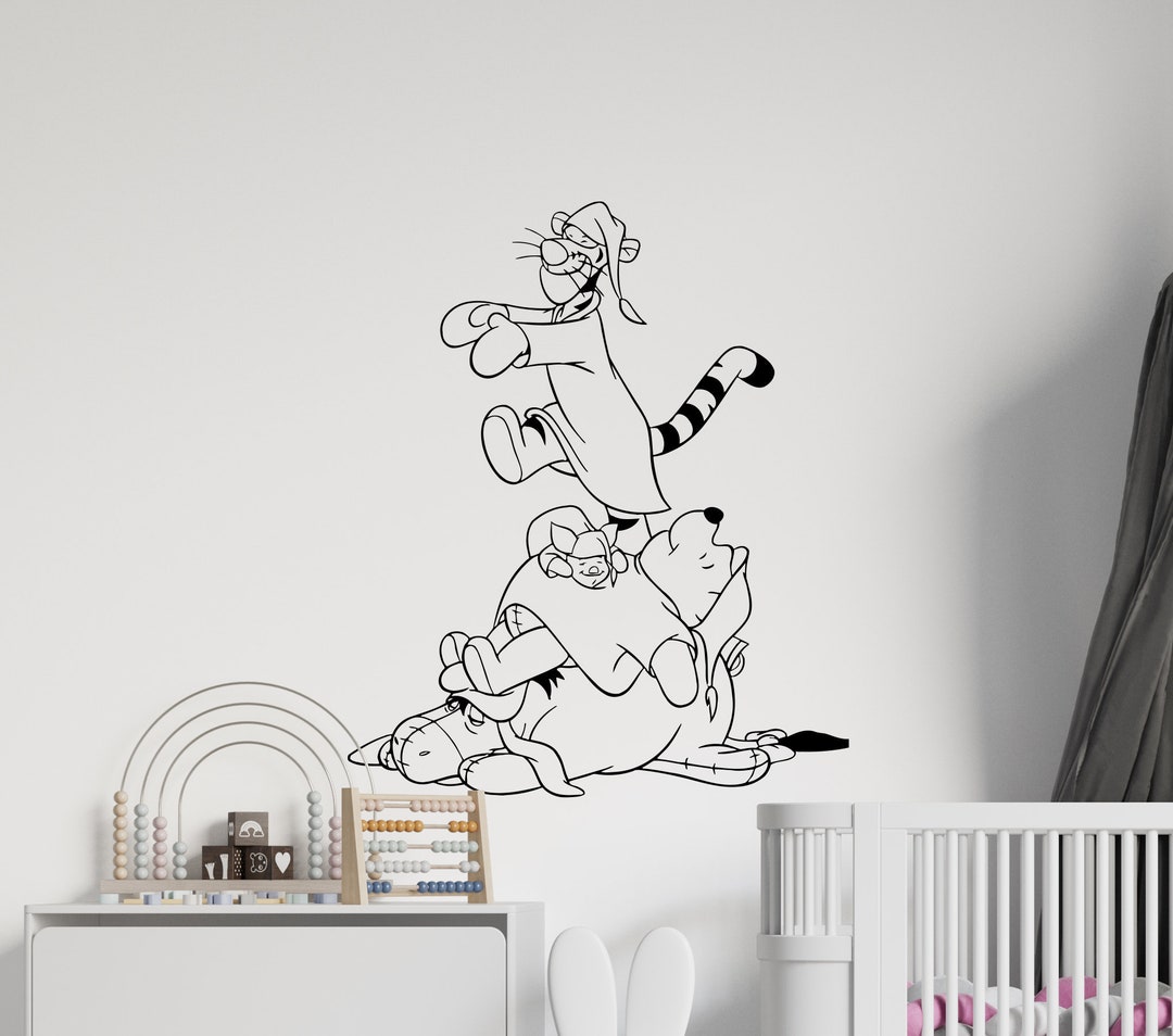 Winnie the Pooh Wall Decal: Tigger & Piglet Nursery Decor 5023 - Etsy UK