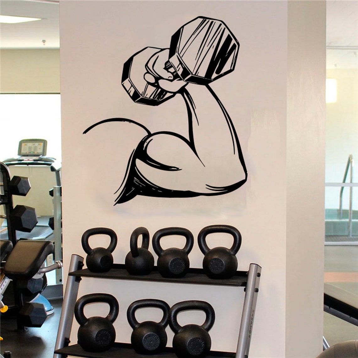 Fitness Wall Decal Workout Wall Decal Gym Wall Decor - Etsy