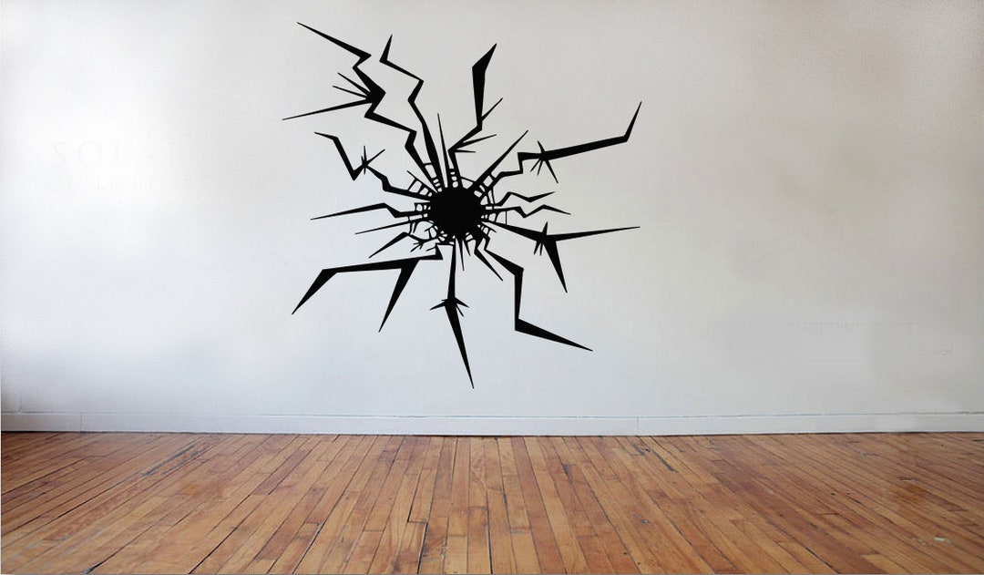 Weapon Gun Bullet Shot Bandit Wall Decal Window Sticker Design Handmade ...