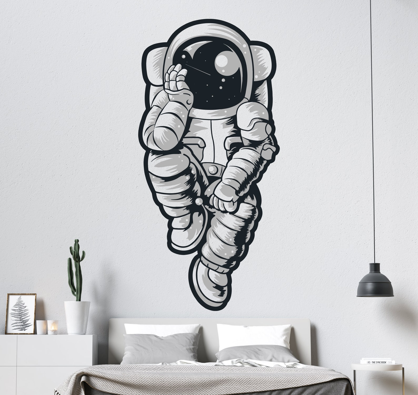 Astronaut Wall Decal Outer Space Wall Decor for Kids Bedroom - Etsy