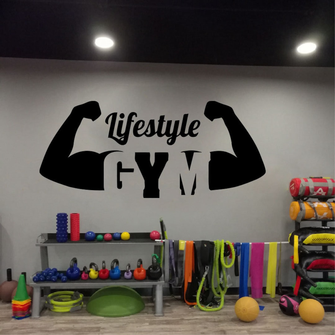Gym Wall Decal: Motivational Fitness Quote, Removable Vinyl Decor T729 ...