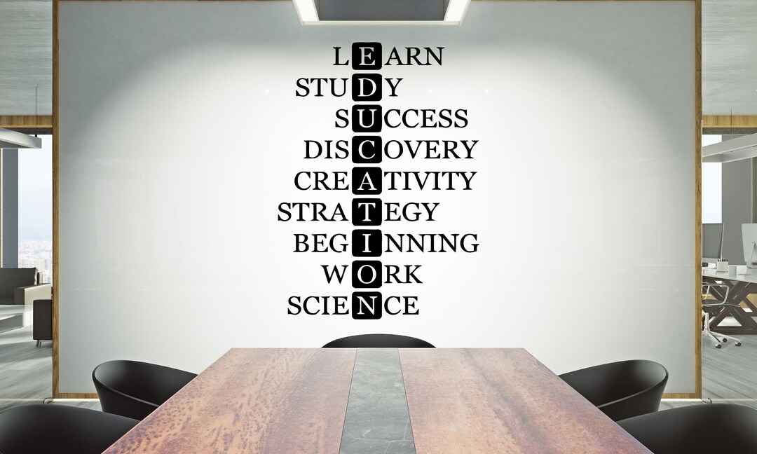 Office Wall Decal Teamwork Quote Wall Sticker Office Decor Inspire ...