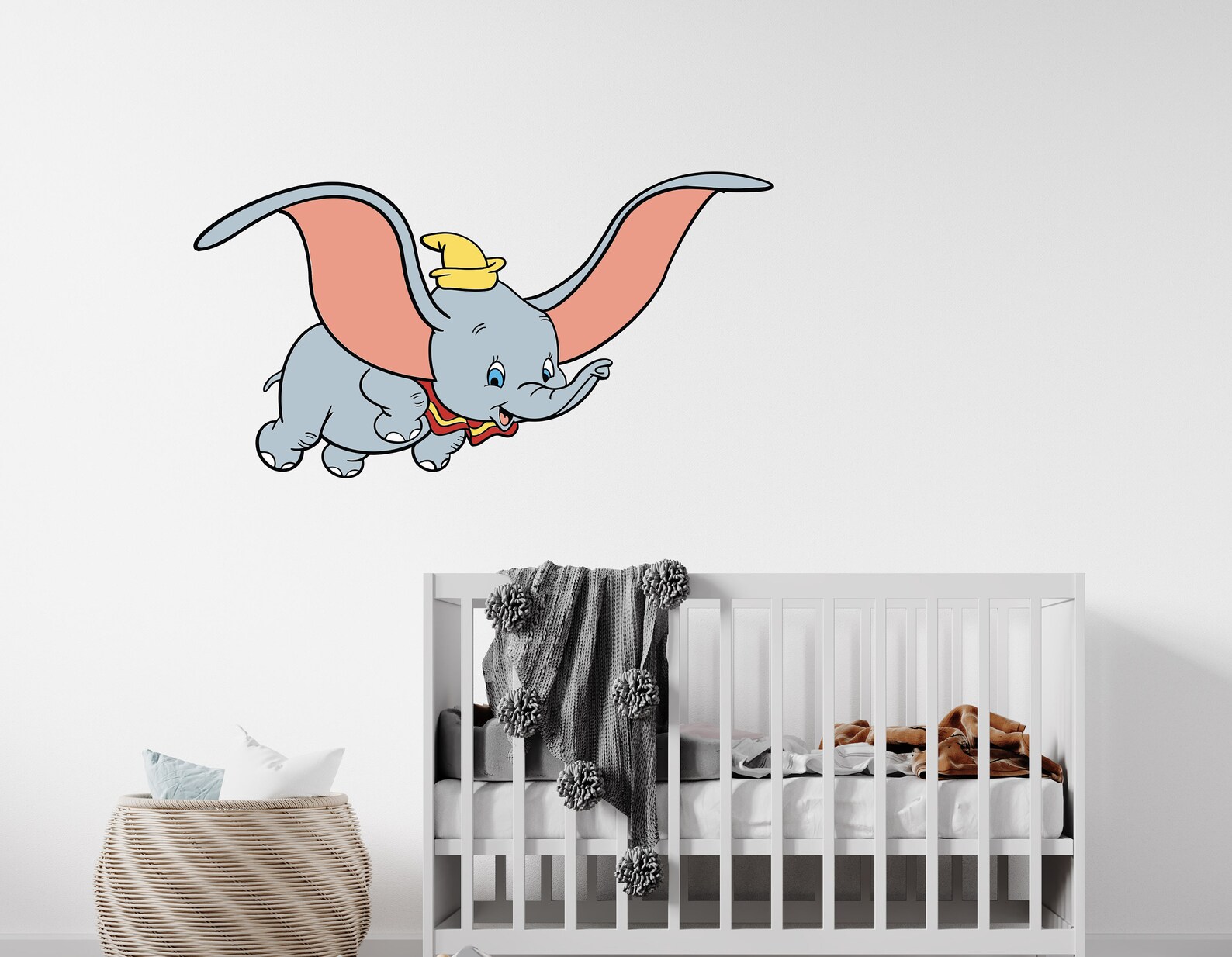 Dumbo Dreams Elephant Wall Decal | Nursery Decor Sticker | CUS192 - Etsy