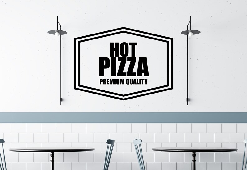 Pizza Wall Decal Vinyl Sticker for Pizzeria Decorations - Etsy