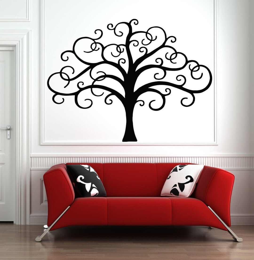 Tree Wall Decal Tree Branch Wall Art 1211b - Etsy