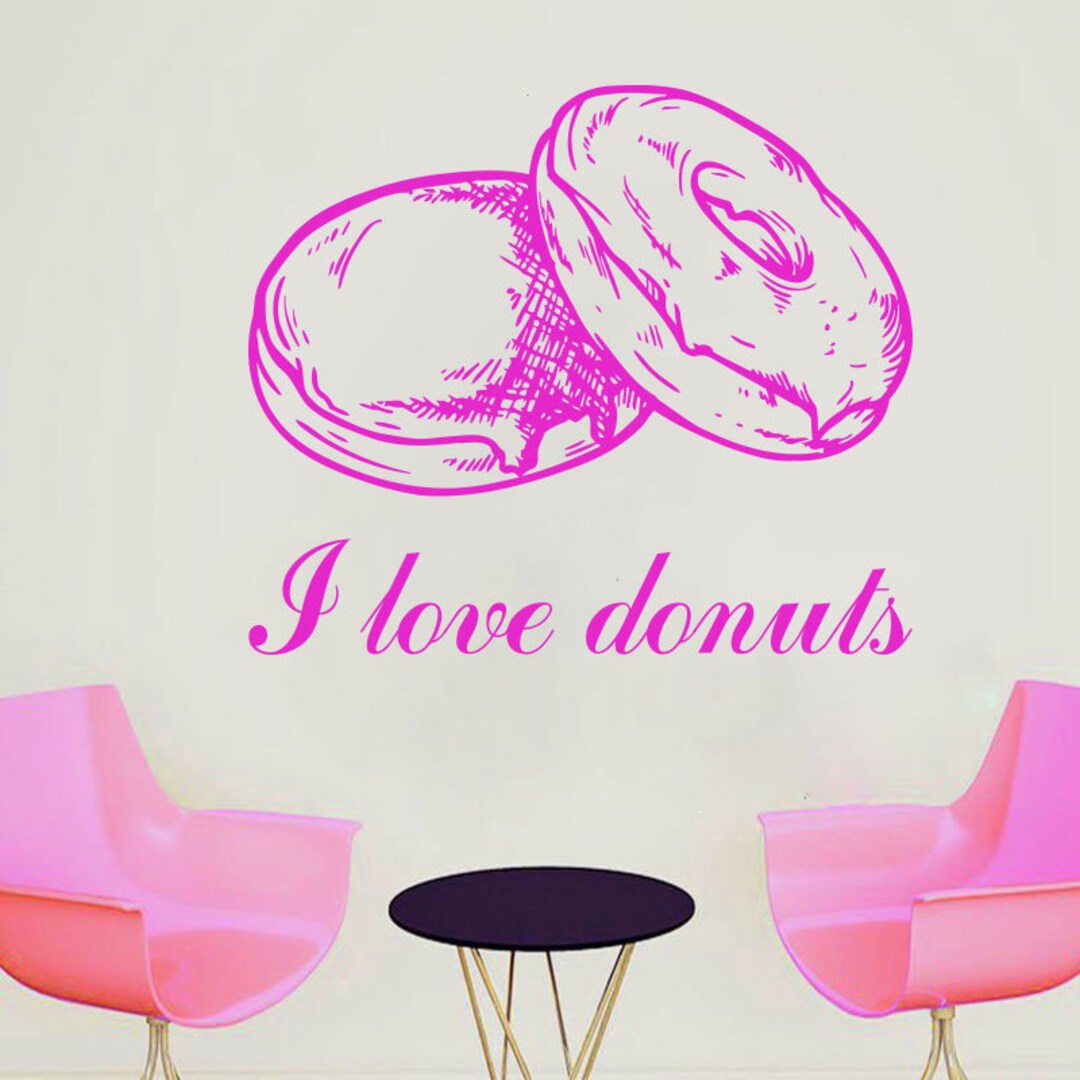 Donut Wall Decal | Donuts Wall Sticker | Donuts Window Decal T996 - Etsy