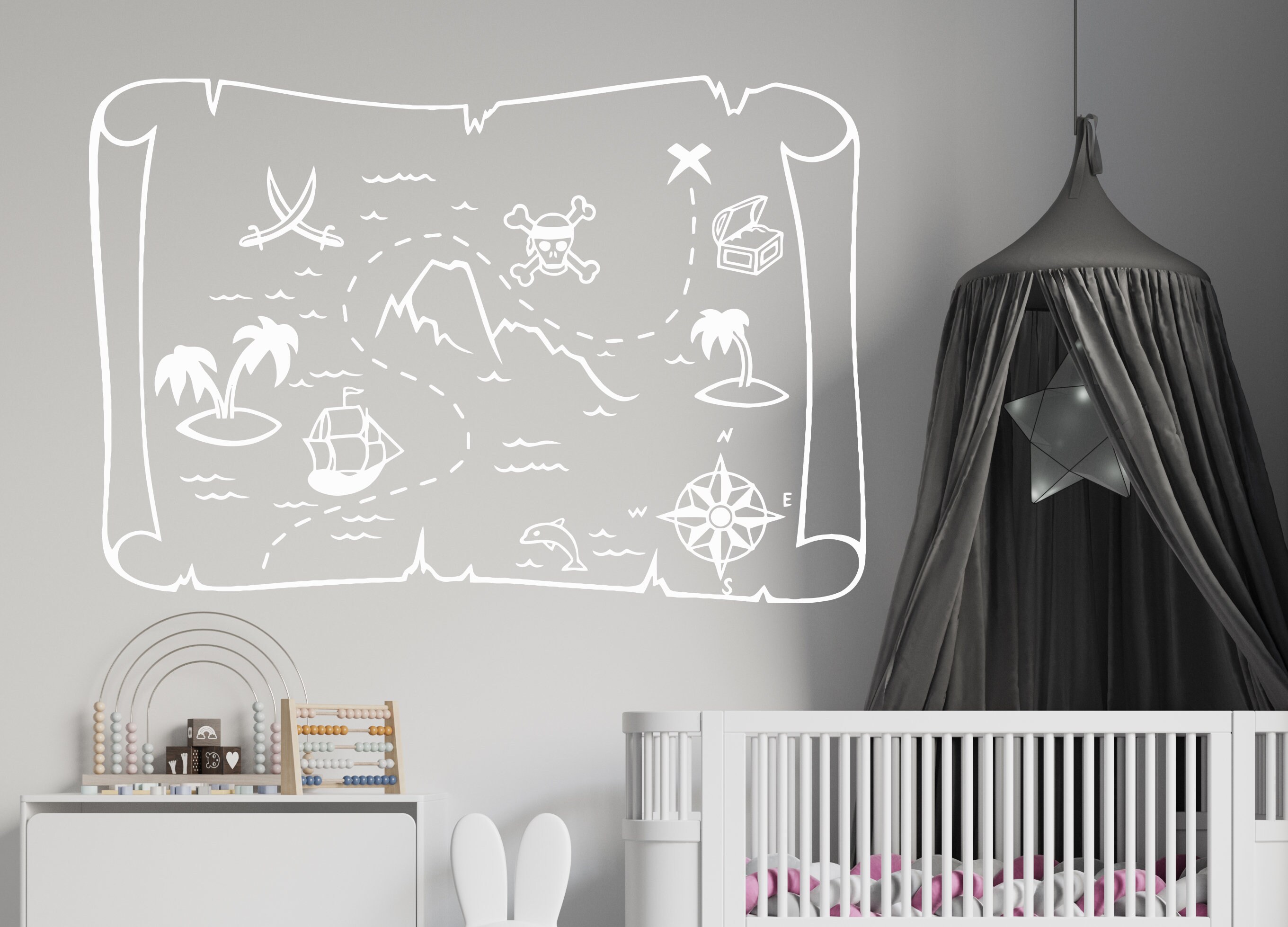 Treasure Map Decal