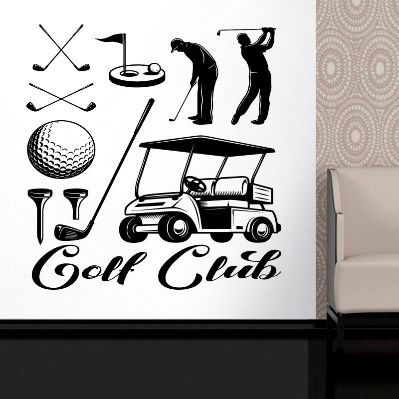 Wall Decal Golf - Etsy