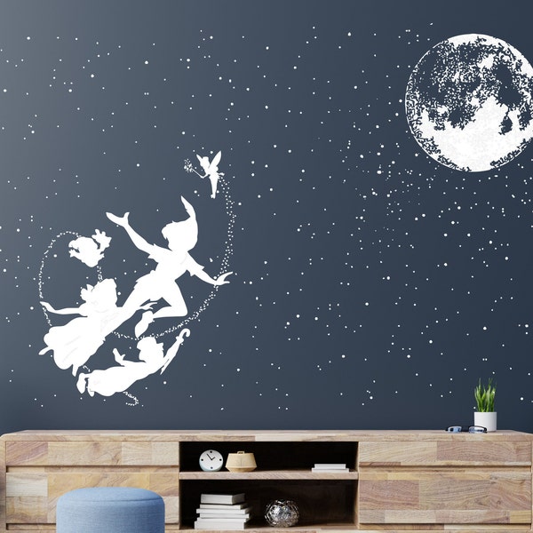 Peter Pan Wall Decal - Etsy UK