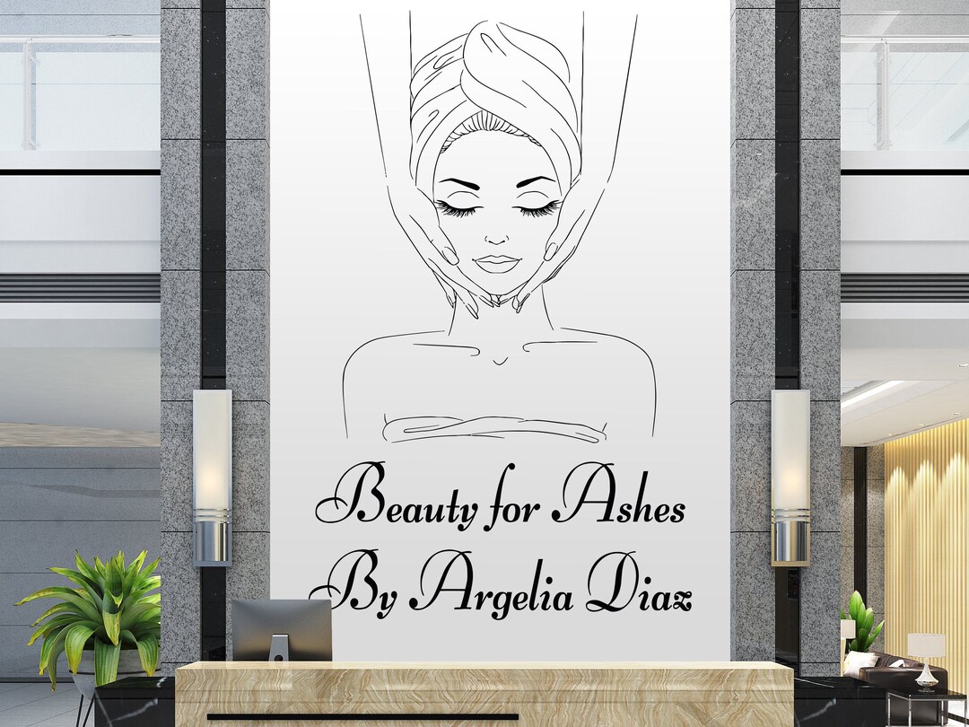 Spa Salon Wall Decals Facials Skincare Quote Wall Sticker Beauty Salon