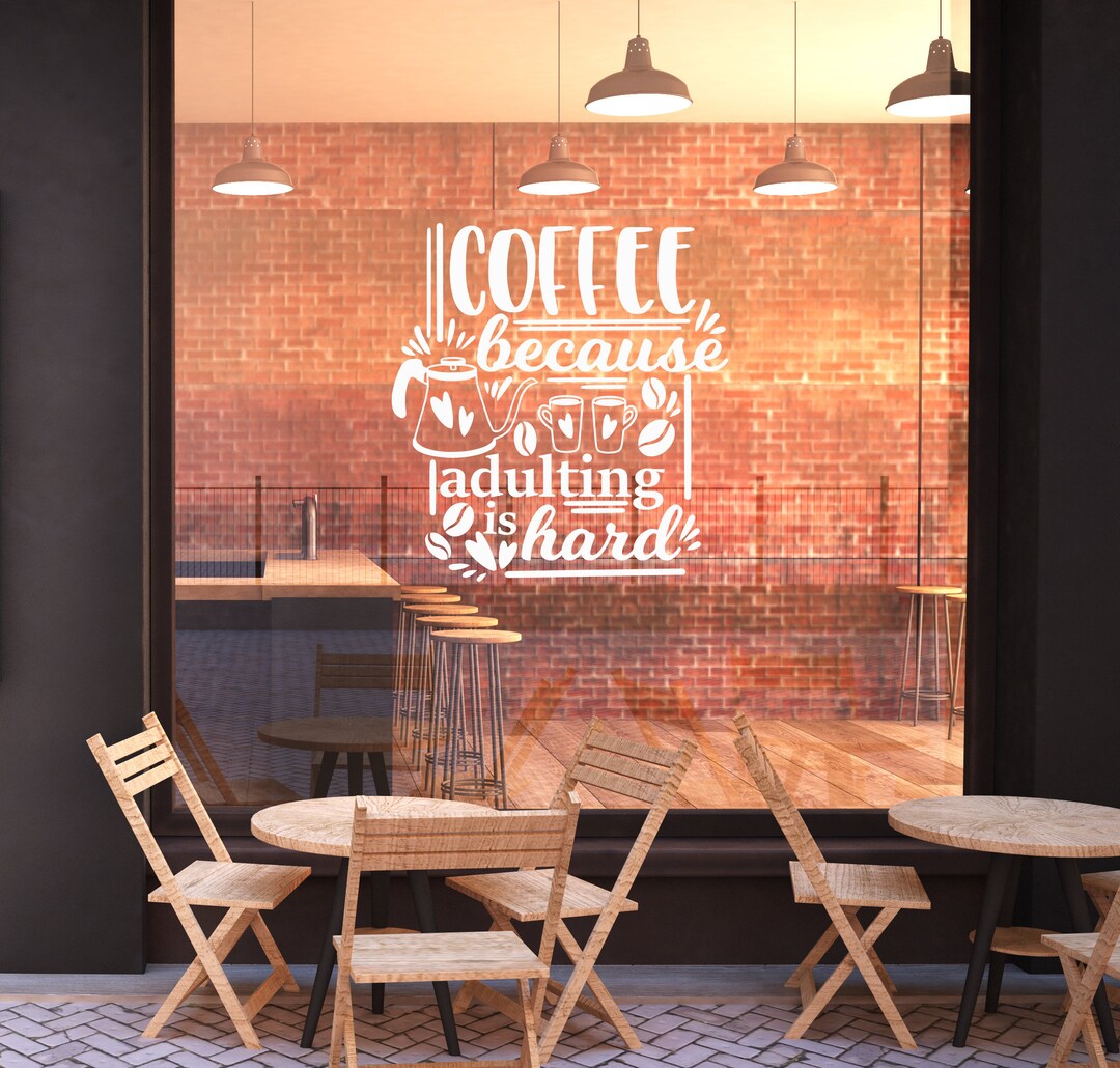 Coffee Wall Decal | Coffee Beans Wall Sticker | Coffee Wall Decor CF2 ...