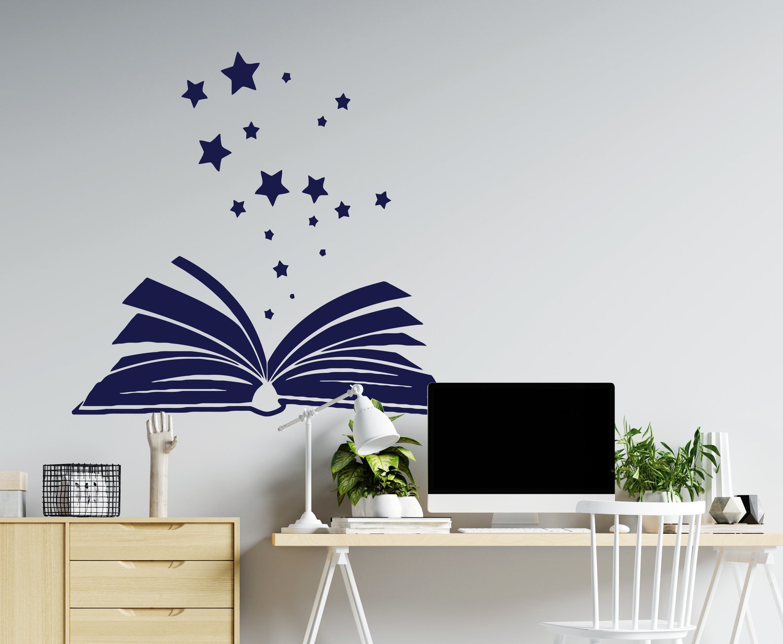 Books Wall Decal Reading Wall Decal Library Wall Decal | Etsy