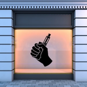 Vape Wall Window Decal Sticker Vape Shop Vaping Vape Store Logo ...