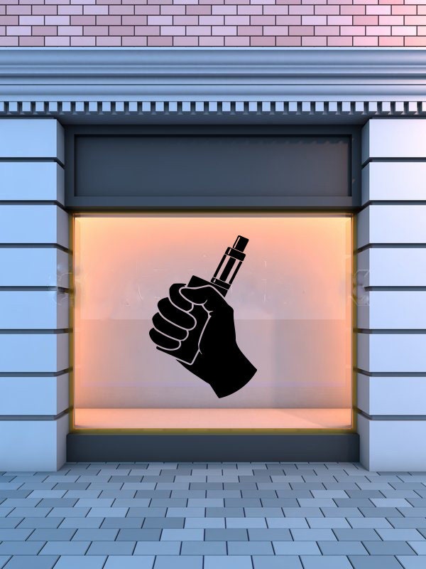 Vape Wall Window Decal Sticker Vape Shop Vaping Vape Store - Etsy