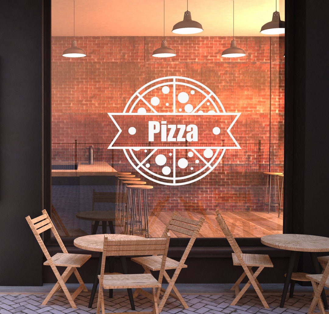 Pizza Wall Decal | Vinyl Sticker for Pizzeria | Decorations for Italian ...