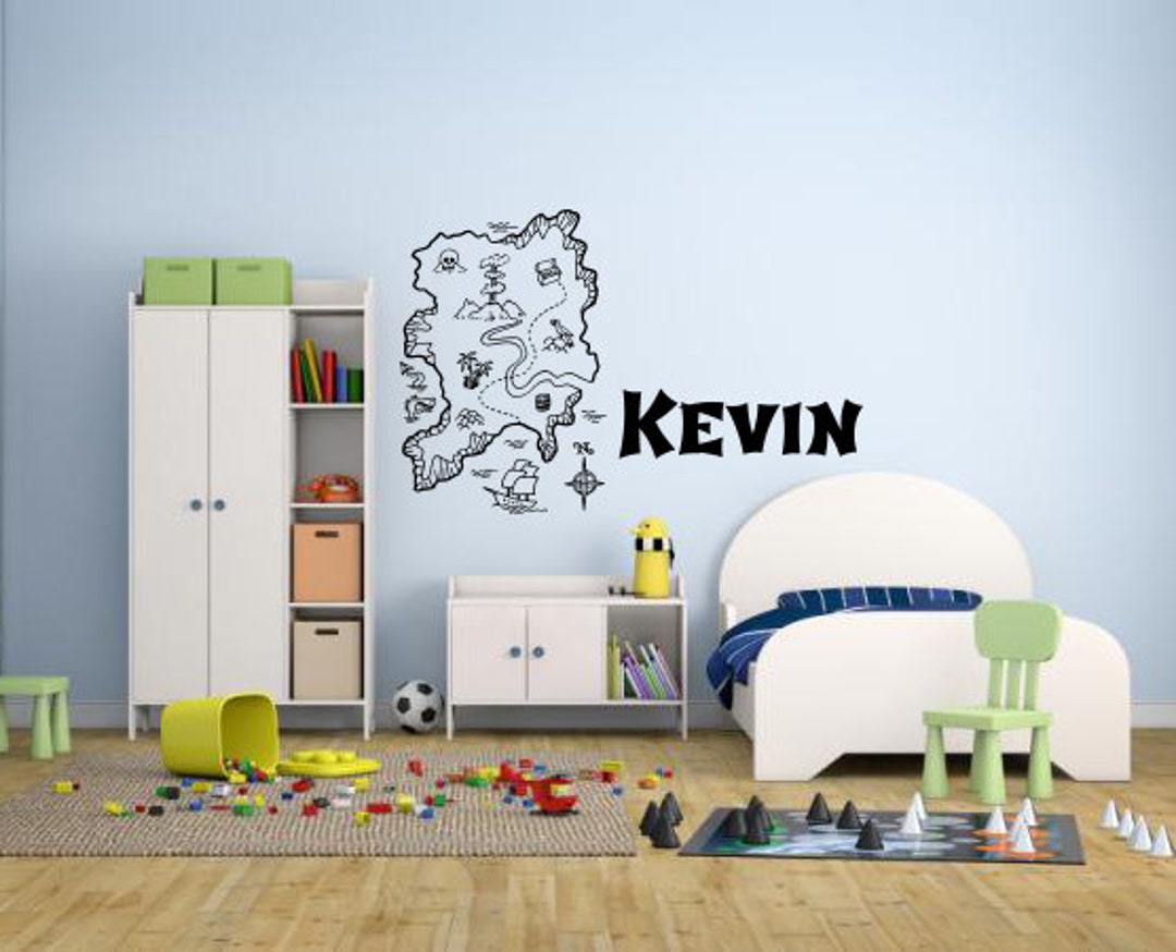 Treasure Map Wall Decal Treasure Map for Kids Pirate Map Wall Decal ...