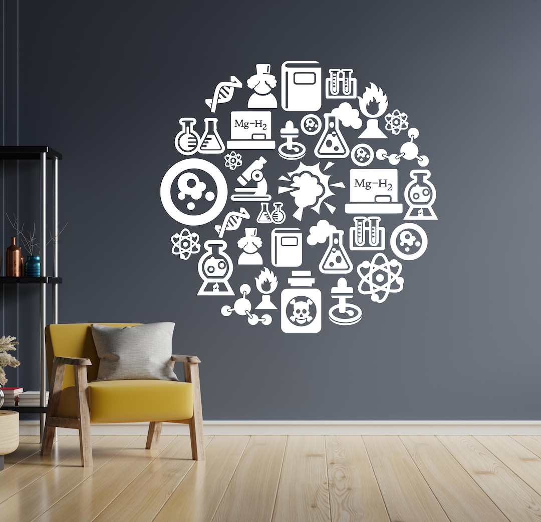 Science Wall Decal Science Class Wall Decor School Wall Sticker ...