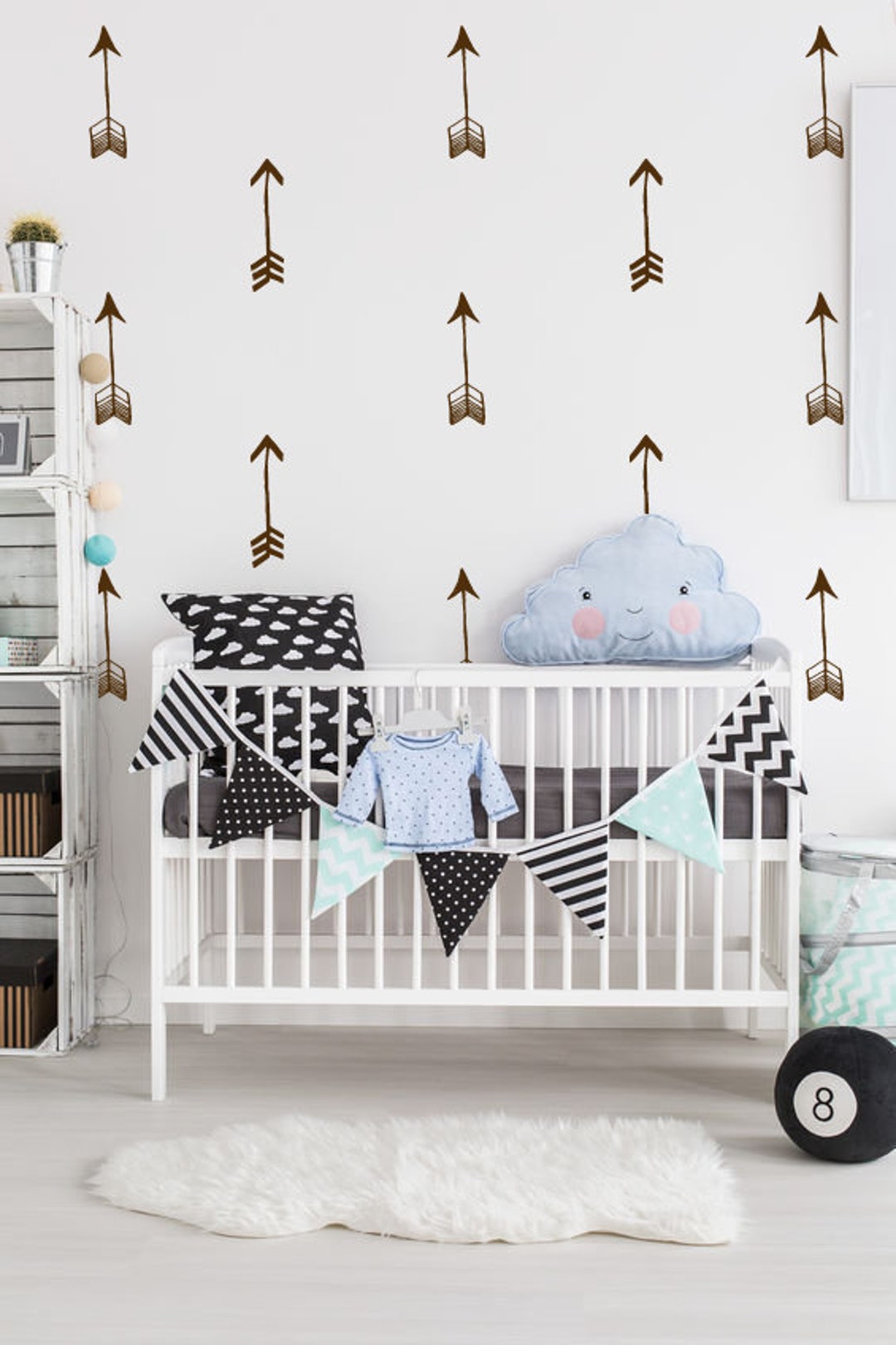 Arrow Wall Decal | Arrows Wall Decor for Nursery | Arrows Stickers for ...