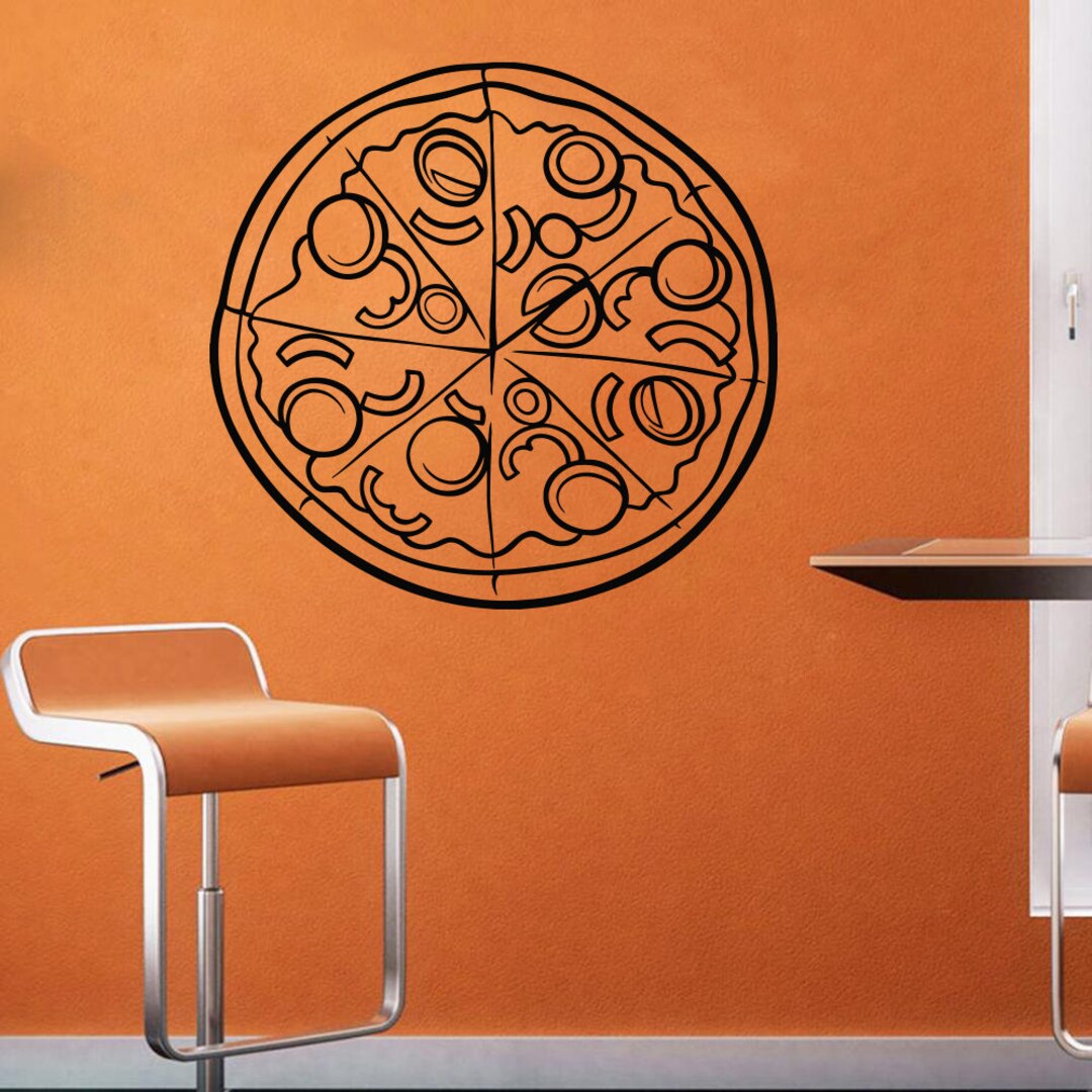 Pizza Wall Decal / Pizzeria Wall Décor / Pizza Window Decal T557 - Etsy