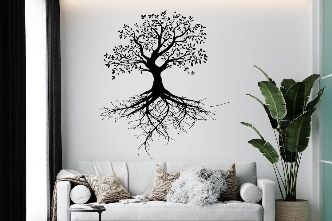 Tree of Life Wall Decal Tree Roots Branch Celtic Pattern Wall Art 1235b ...