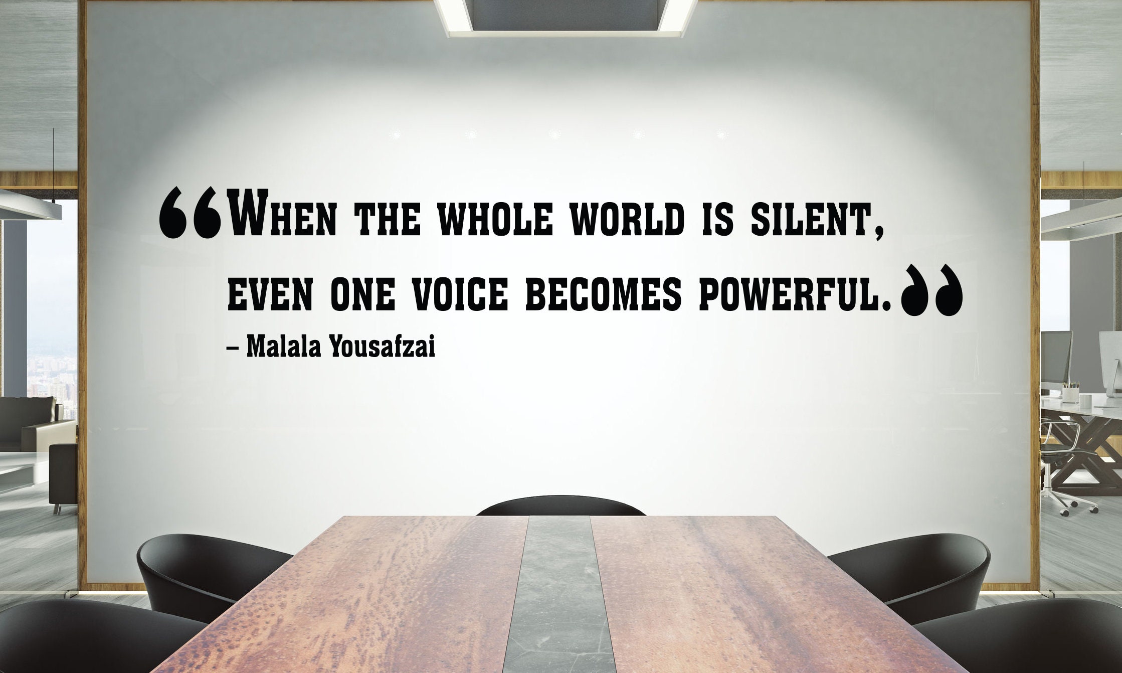 Office Wall Decal Teamwork Quote Wall Sticker Office Decor | Etsy