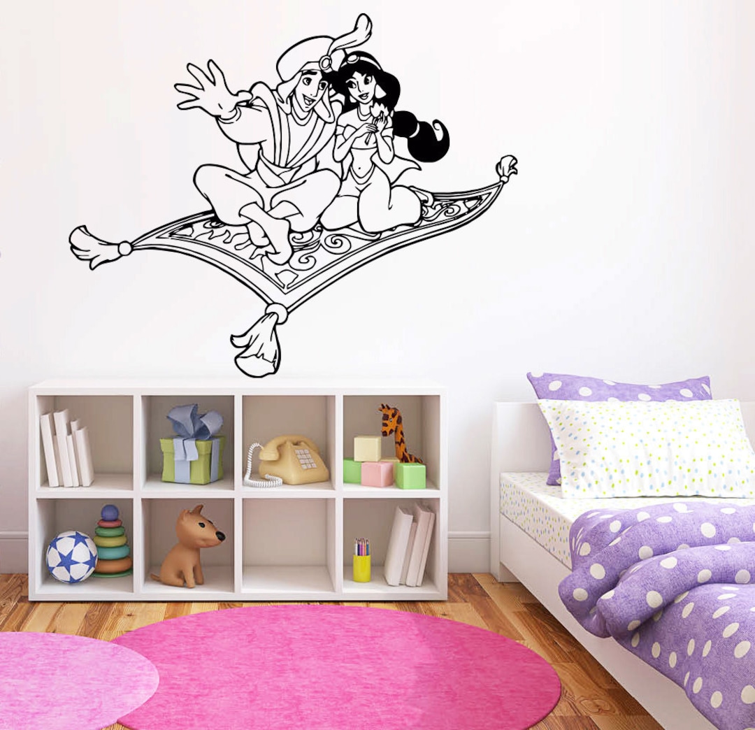 Magic Carpet Ride | Princess Jasmine Wall Decal | Aladdin Nursery Decor ...