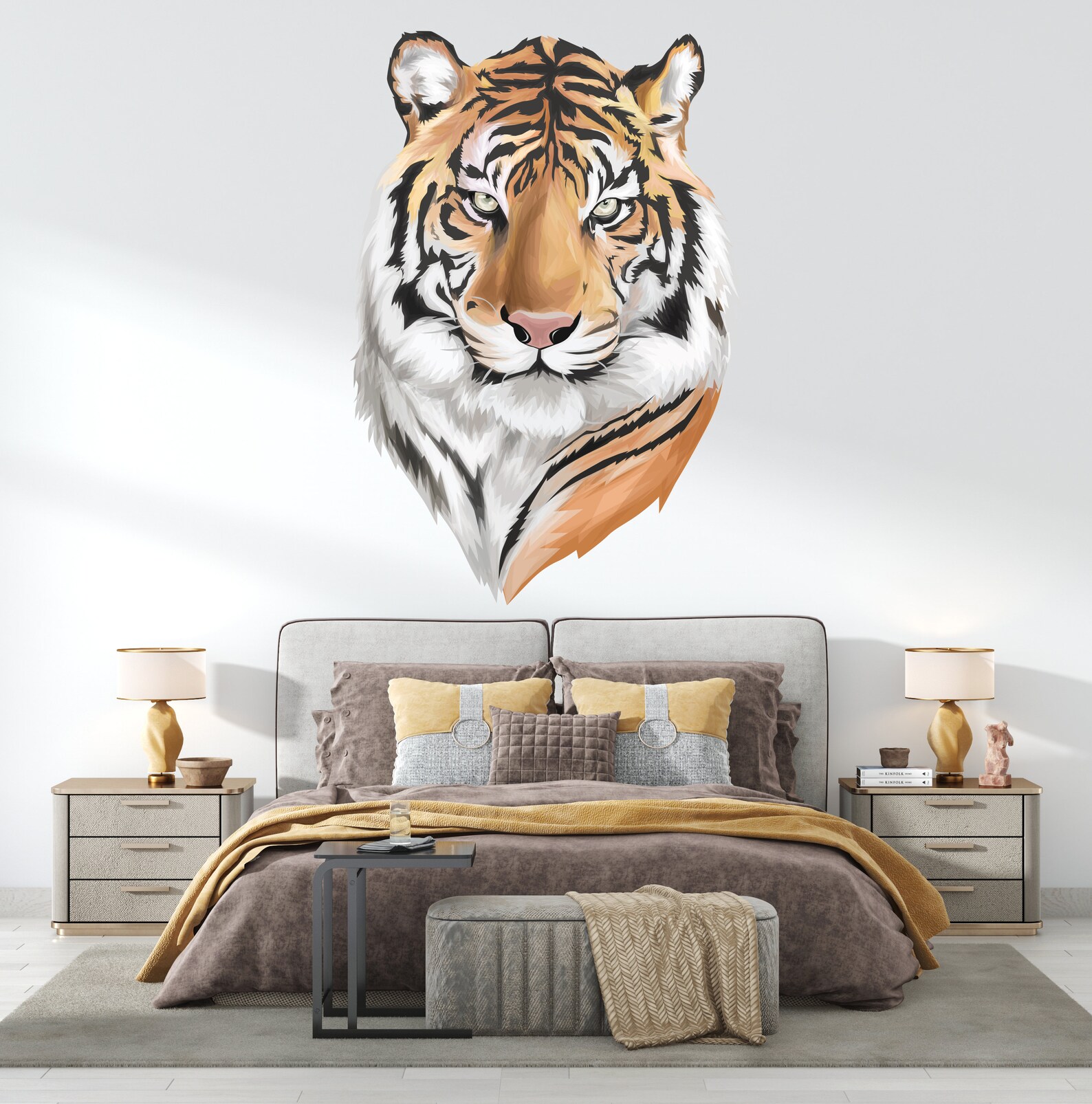 Tiger Wall Decal Tiger Wall Sticker Tiger Wall Decor TGC14 - Etsy