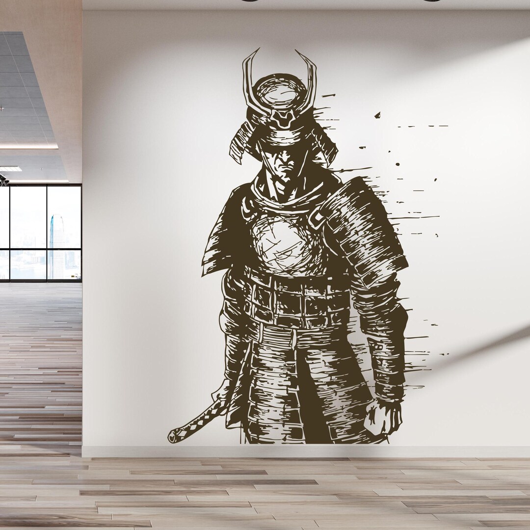 Ninja Wall Decal | Samurai Wall Sticker | Warrior Wall Decor | Decals ...