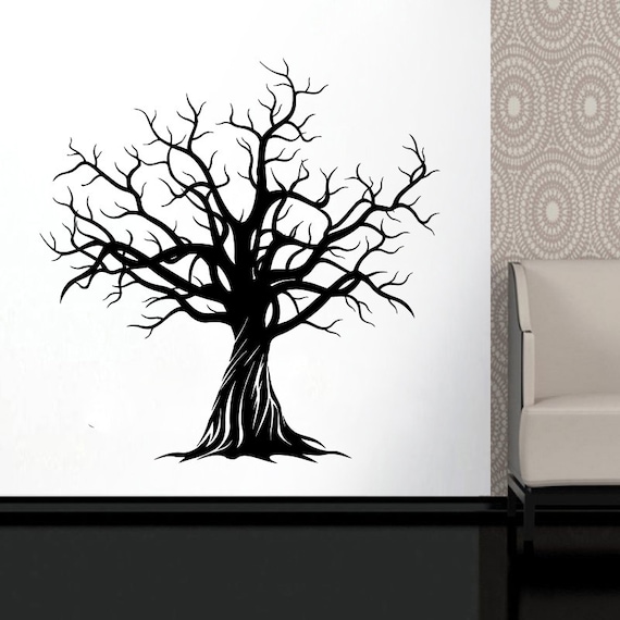 Tree Wall Decal Tree Branch Wall Sticker Tree Wall Decor 1264 | Etsy