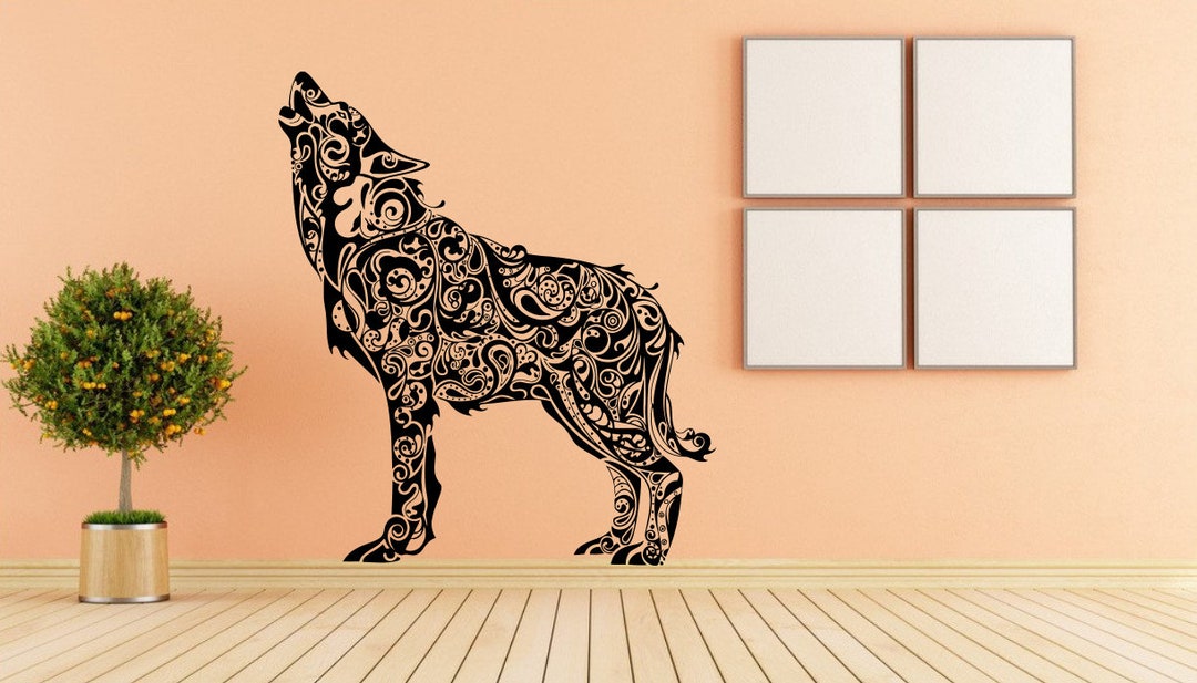 Wolf Beast Werewolf Predator Howl Animals Wall Decor Wall Decal Car ...
