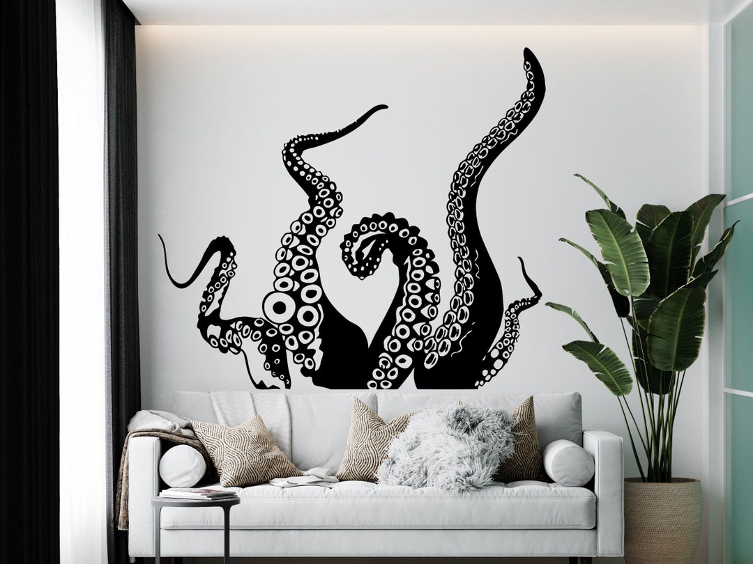 Octopus Tentacles Wall Decal: Removable Vinyl Wall Art 2049 - Etsy