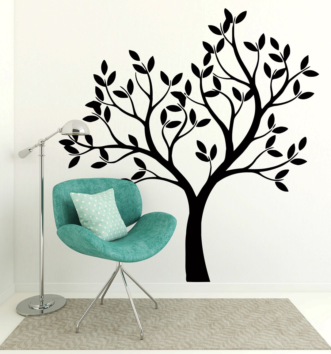 Tree Wall Decal | Tree Branch Wall Sticker | Tree Wall Decor BC12 - Etsy