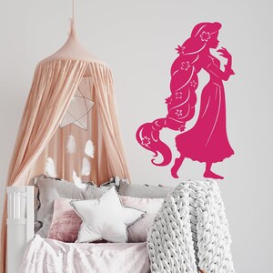 Princess Rapunzel Wall Decal | Rapunzel Wall Decor | Tangled Cartoon ...