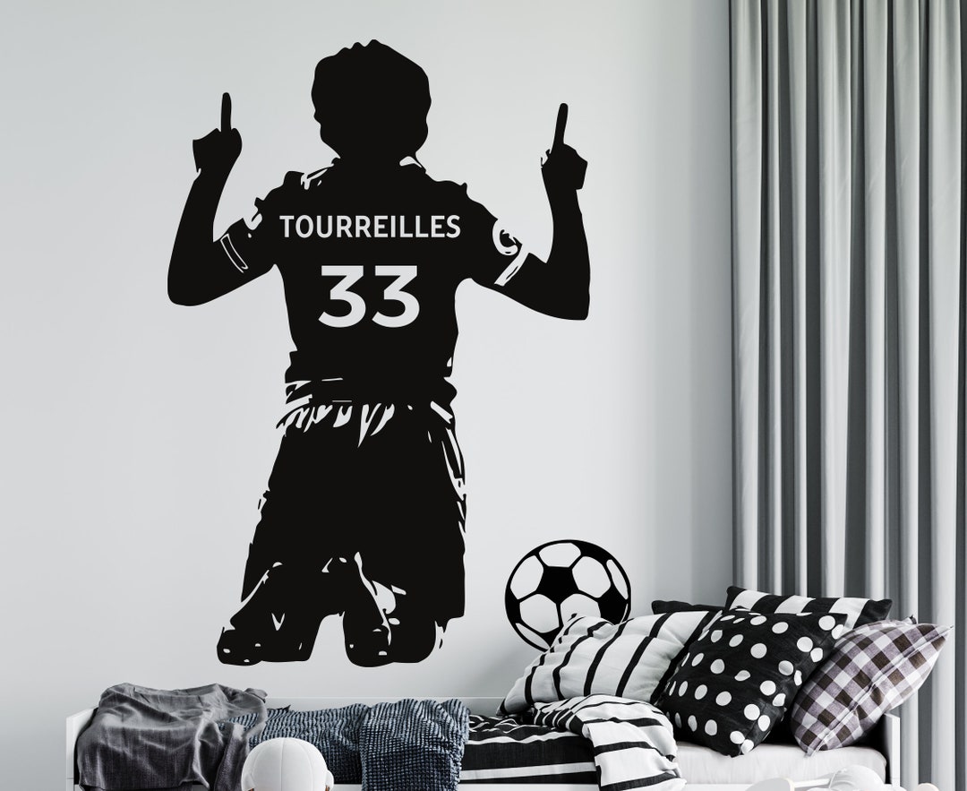 Personalized Soccer Wall Decal | Custom Name Goalkeeper Sports Room ...