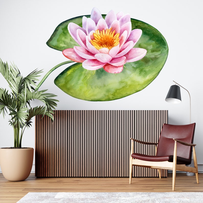 Lotus Wall Decal Lotus Flower Wall Decal Lotus Mandala - Etsy